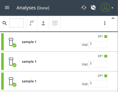 View analyses with a specif... (Sample Scheduler for OpenLab)
